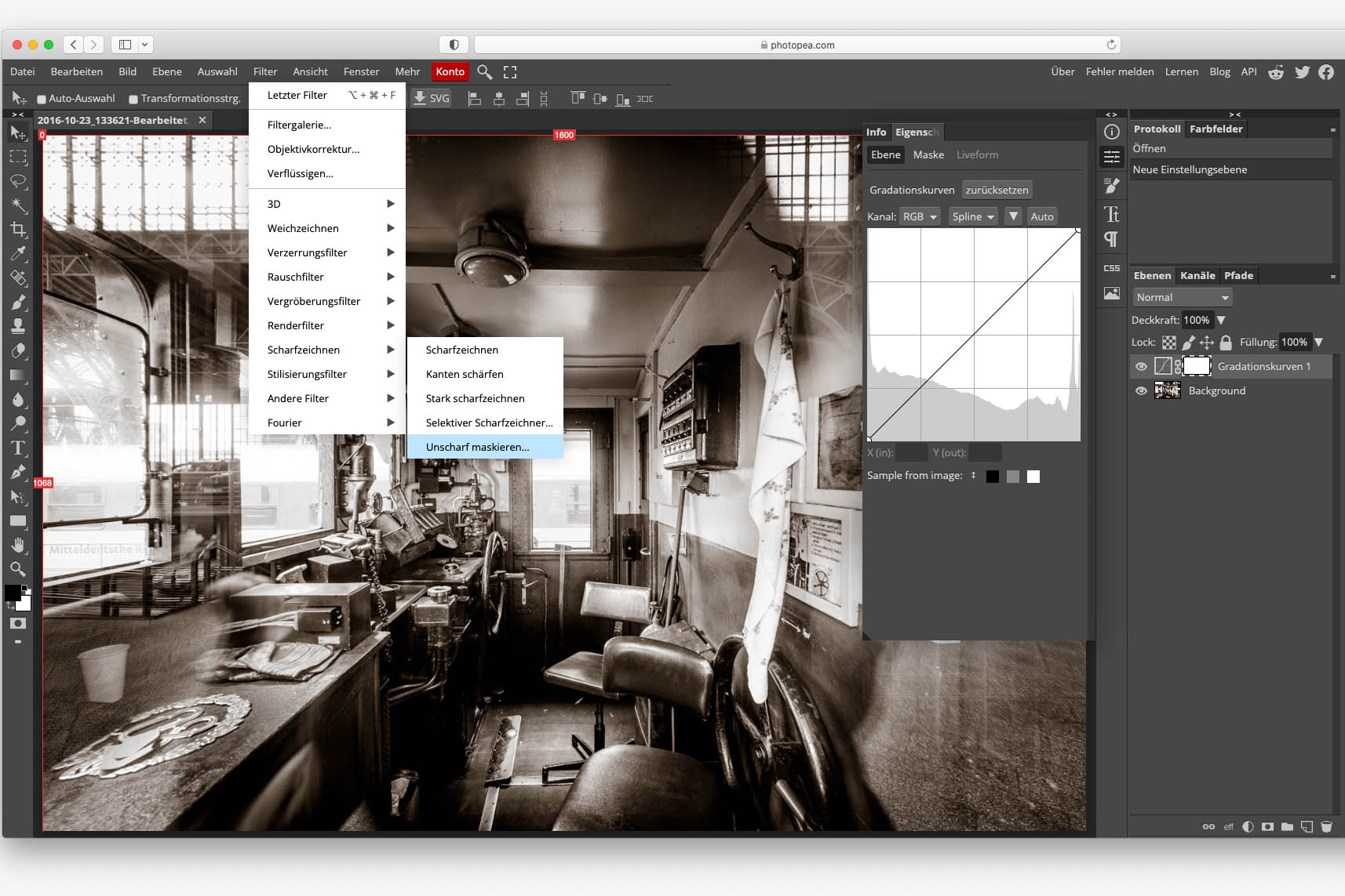 Photopea: Kostenlose Bildbearbeitung im Browser
